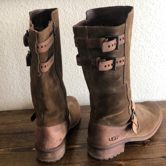 UGG | Shoes | Tall Suede Ugh Boots With Buckles | Poshmark